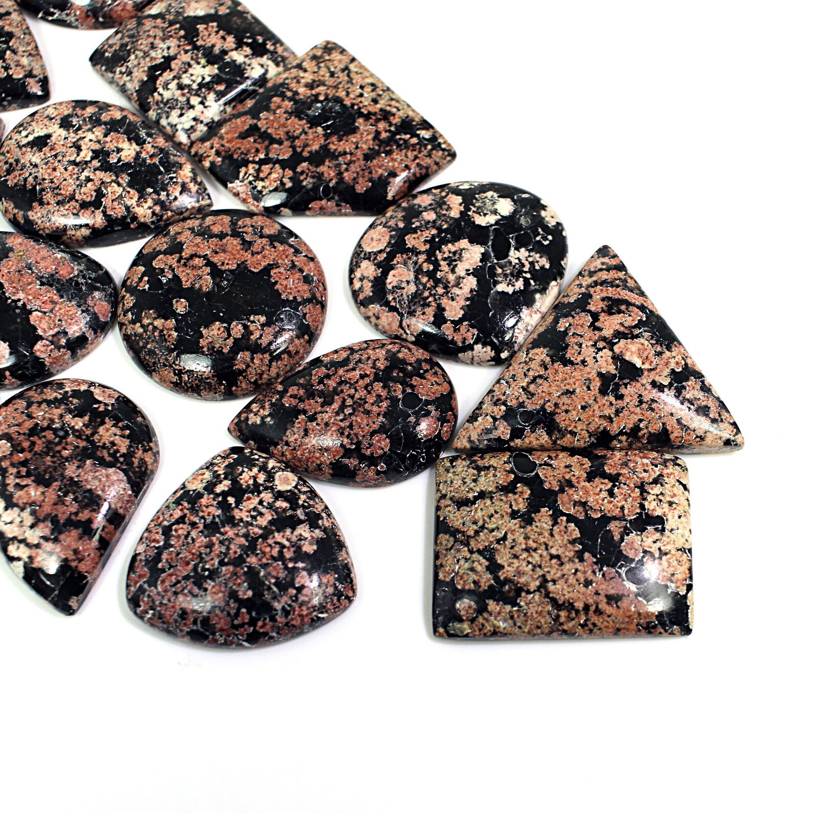 Natural Fireworks Obsidian Freeform Cabochon Semi Precious - Etsy