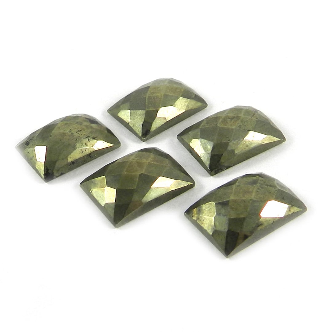 Natural Golden Pyrite 18 X 13 Mm Fool's Gold Rectangle - Etsy