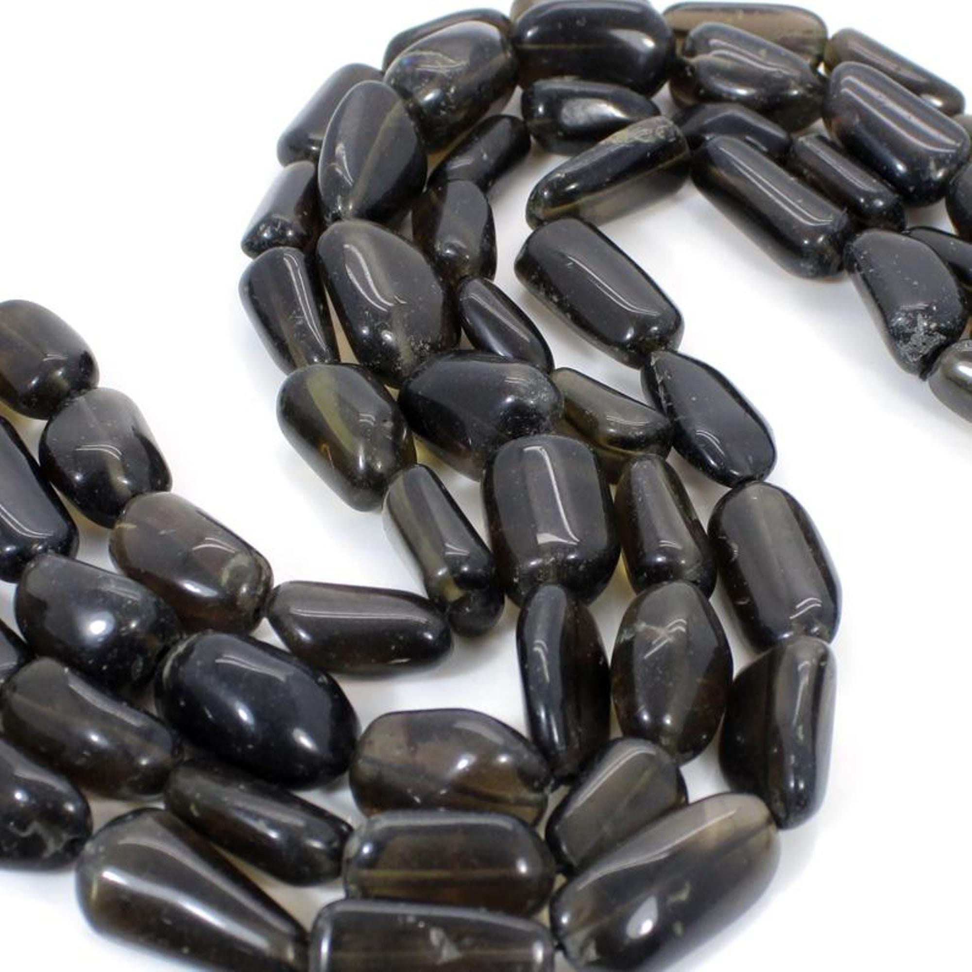 Natural Smoky Quartz Smooth Tuble Shape Semi Precious Brown - Etsy