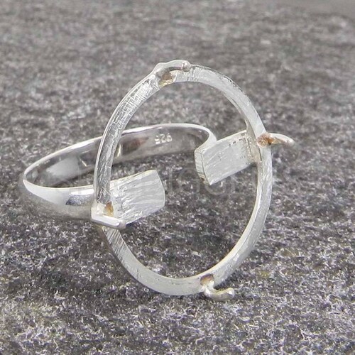 925 Sterling Silver Designer Ring Collet 3 Mm to 25 Mm Round - Etsy