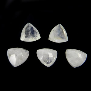 Natural Fiery Rainbow Moonstone Trillion Cut 10 X 10 X 10 Mm 18 X 18 X ...