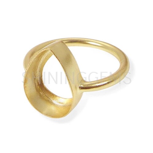 925 Sterling Silver Ring Collet 6 X 4 Mm to 18 X 13 Mm Pear - Etsy