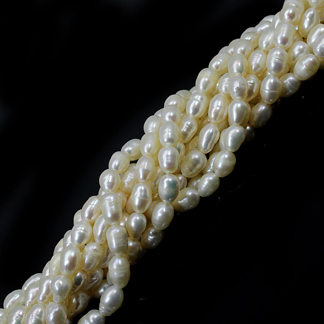 Potato Pearl Semi Precious June Birthstone Center Drilled Wholesale 14 ...