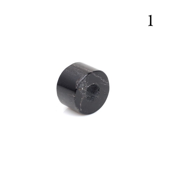 Natural Black Hypersthene Heishi Flat 14x8mm Smooth Loose - Etsy