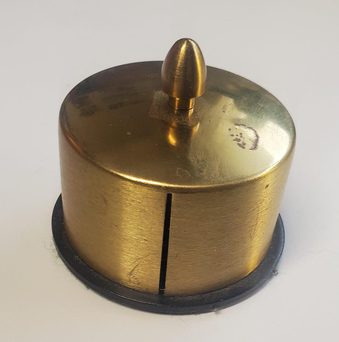 Vintage Gold Metal Coil Stamp Holder - Etsy