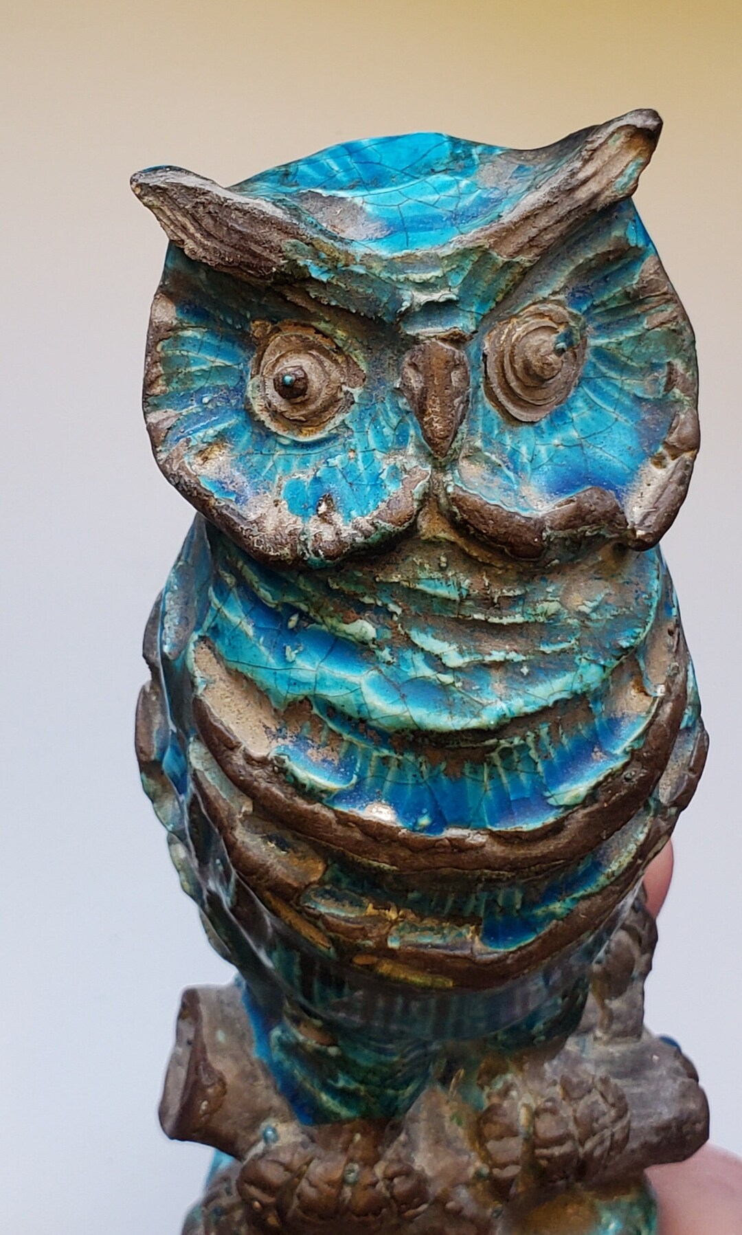 Signed Bitossi Glazed Pottery Owl - Etsy