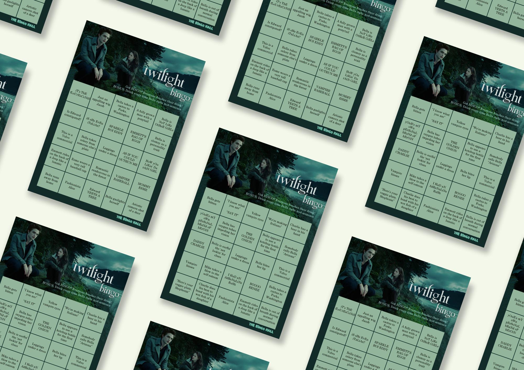 Twilight Movie Bingo Party Game - Etsy