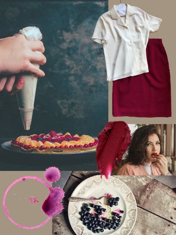 Berry Profesh Pencil Skirt - Gem