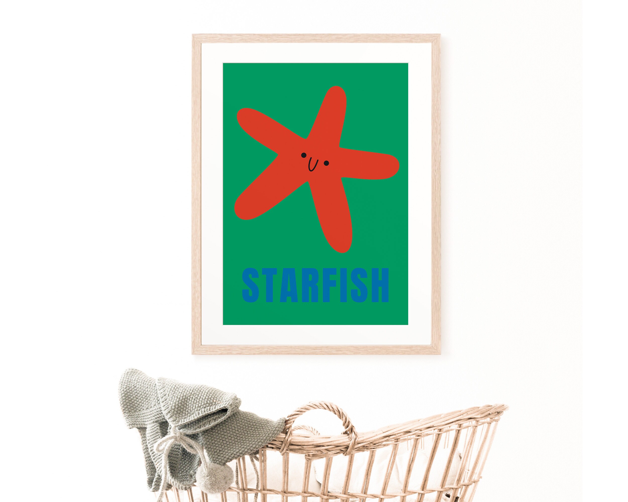 Starfish Poster Digital Download Print Childrens - Etsy