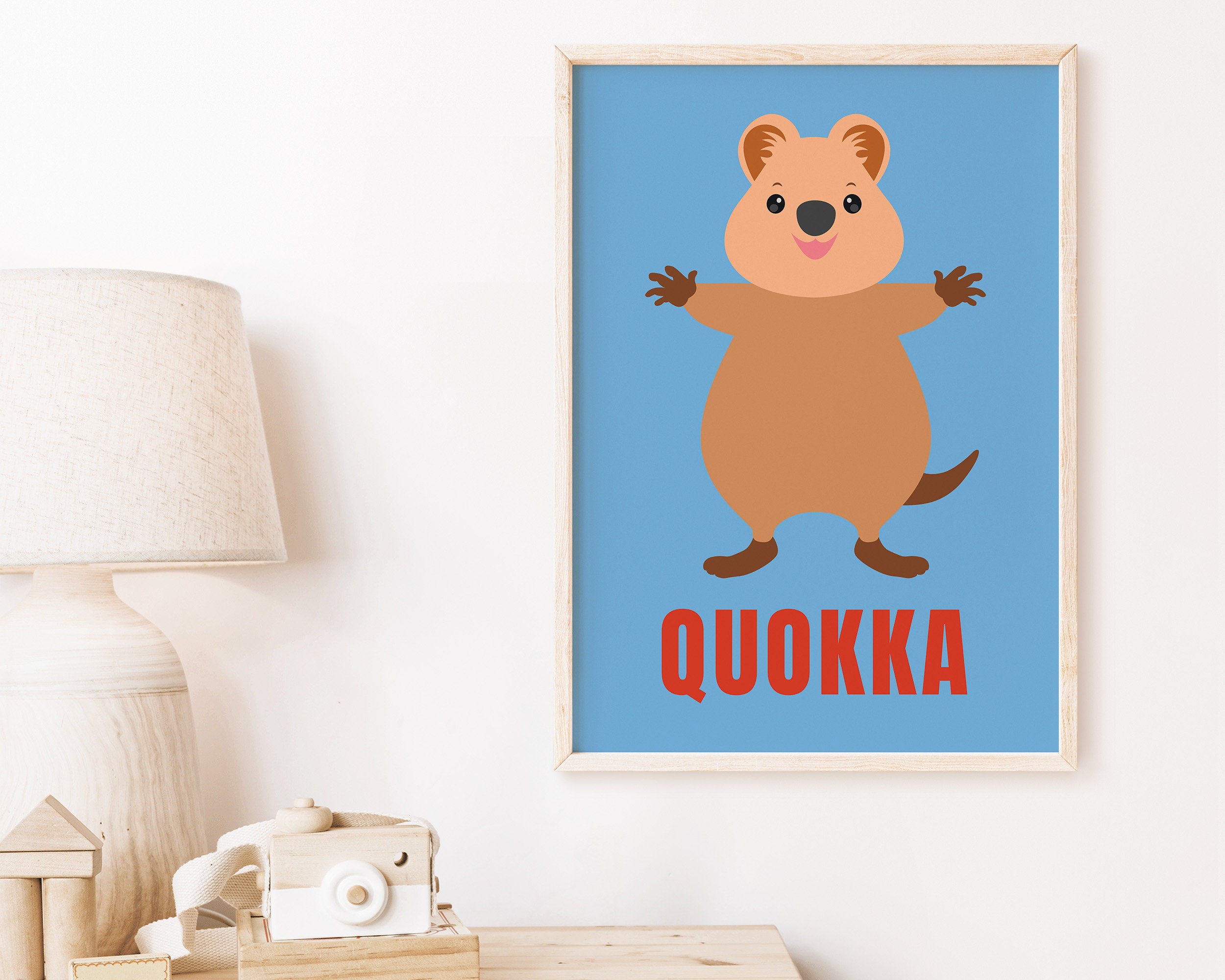 Quokka Poster - Digital - Download + Print - Childrens Print, Bedroom ...