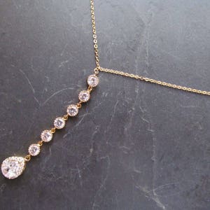 Back Necklace Wedding, Back Drop Necklace, Back Necklace Bridal, Back ...