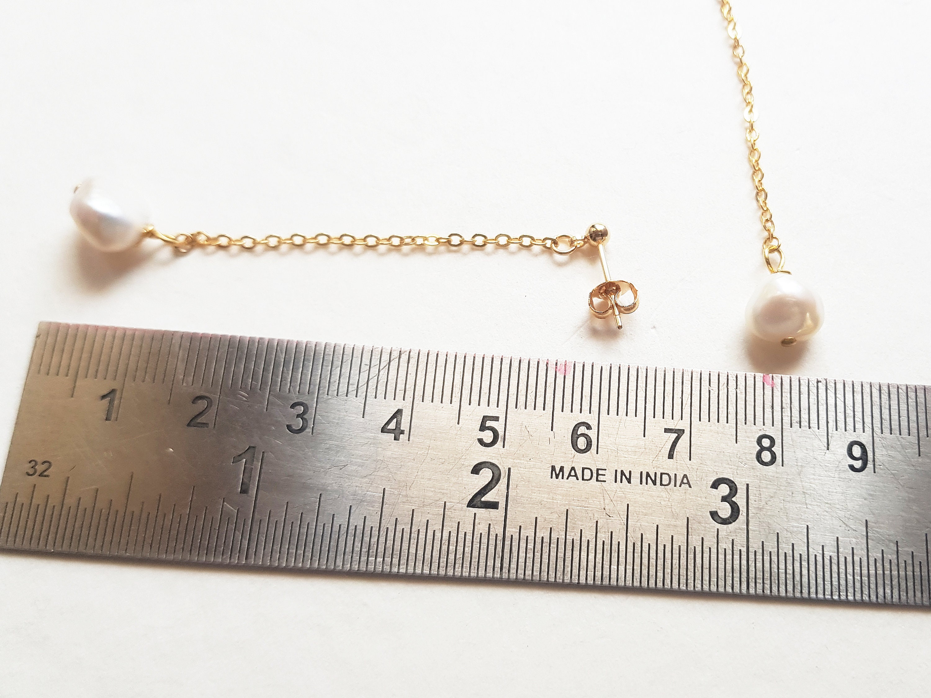 Long pearl drop earrings freshwater pearl drop earrings | Etsy