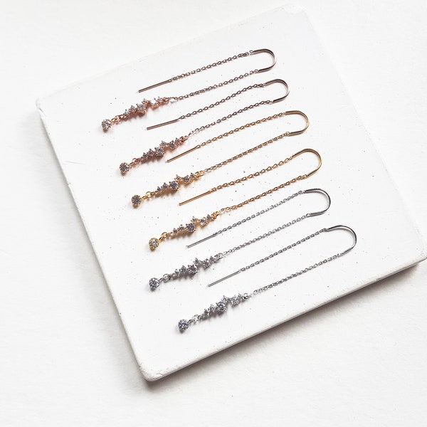 Ear Thread Earrings - Etsy