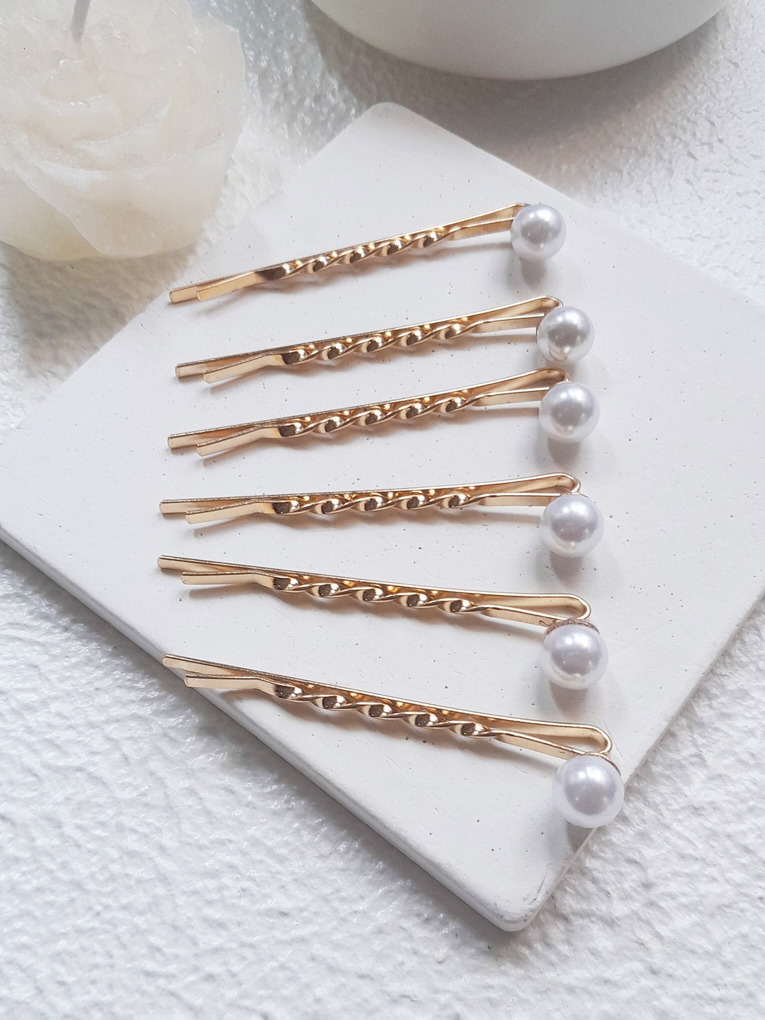 Pearl Bobby Pins, Bridal Hair Pins, Wedding Hair Clips, Pearl Hair ...