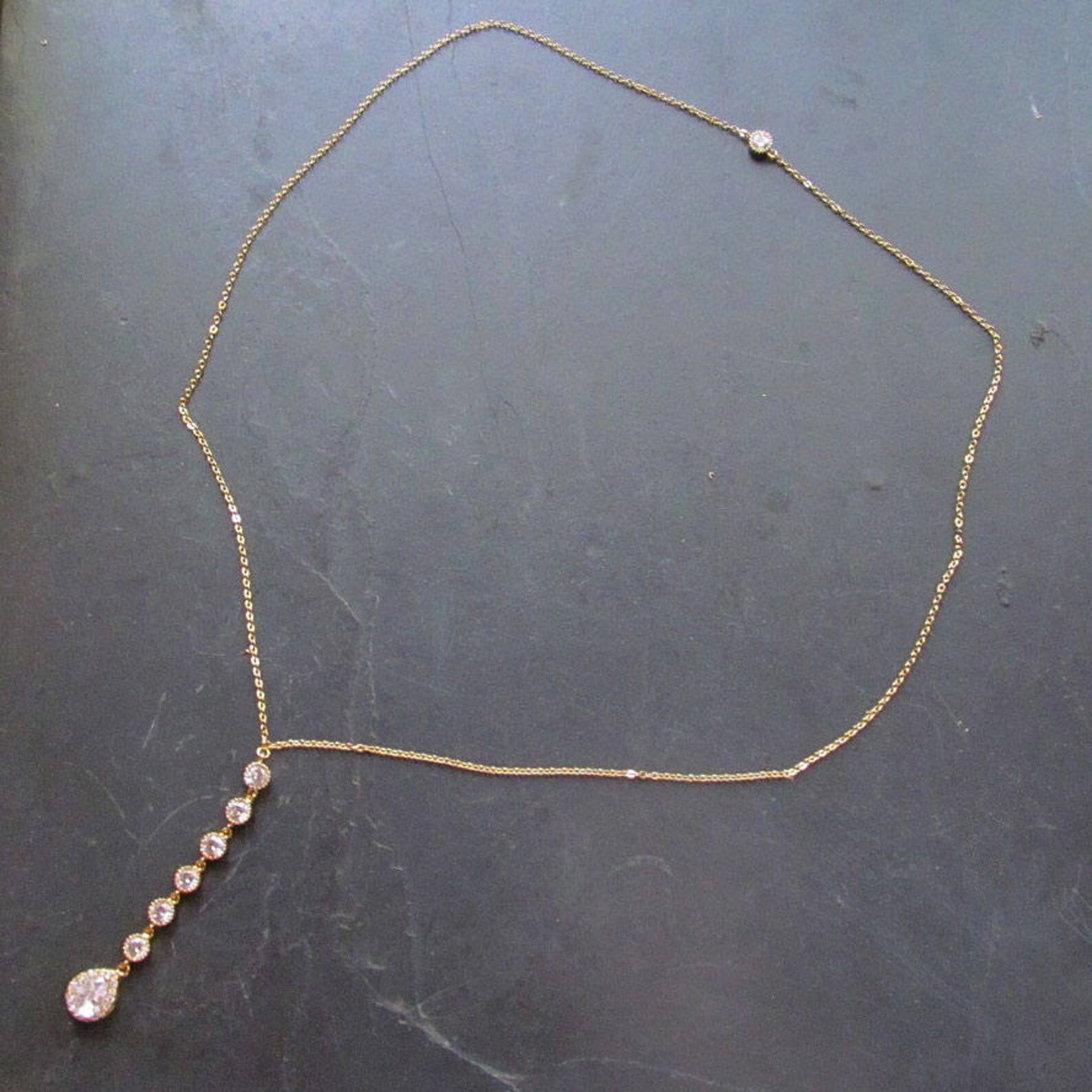 Back Necklace Wedding Back Drop Necklace Back Necklace | Etsy