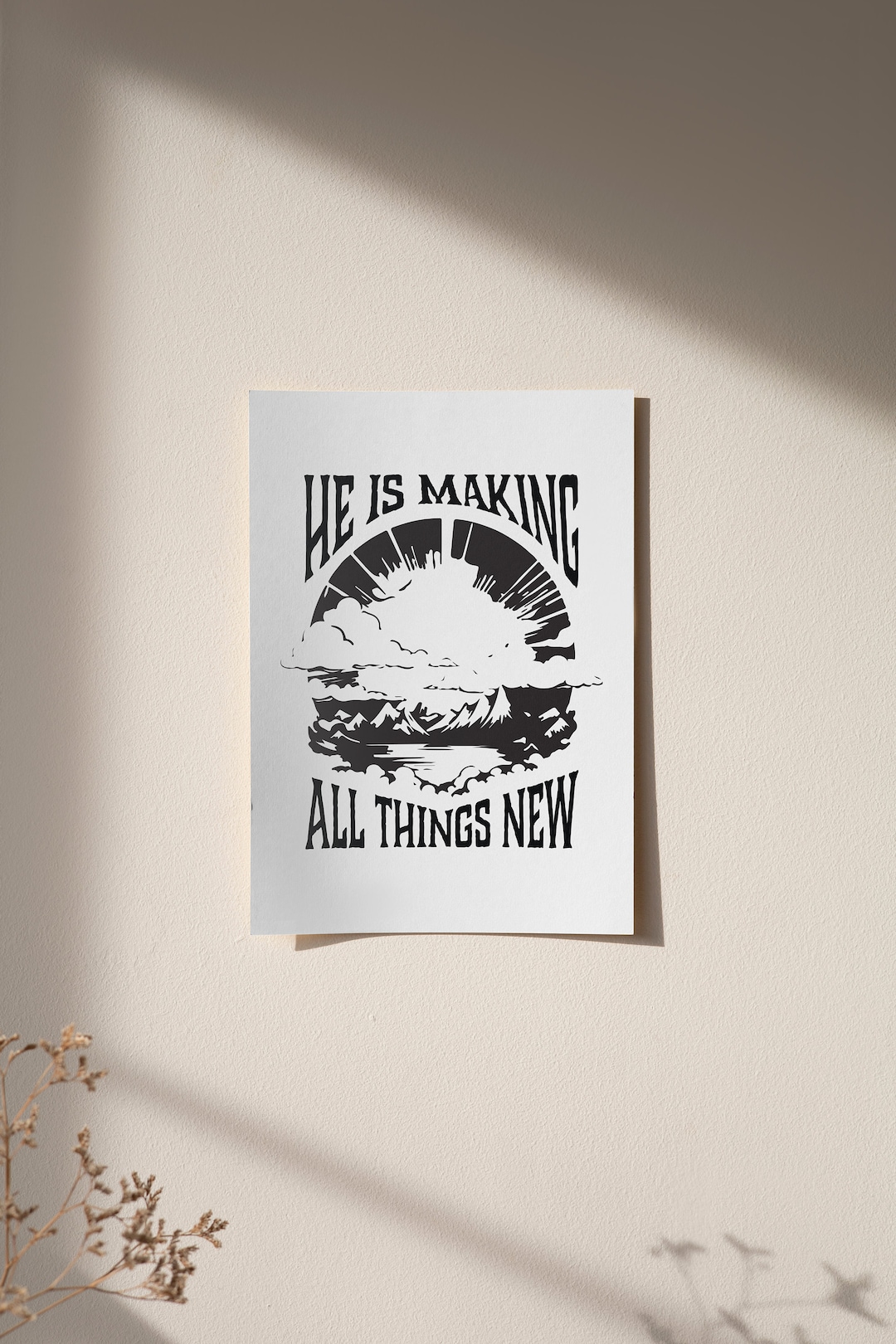 He is Making All Things New Christian Digital Art Print | Christian ...