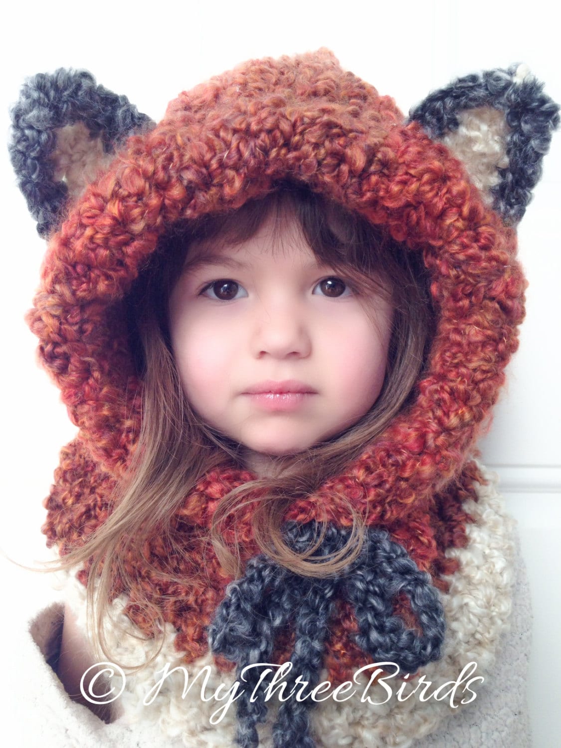 Crochet PATTERN Fancy Fox Crochet Cowl PDF With Pictures - Etsy