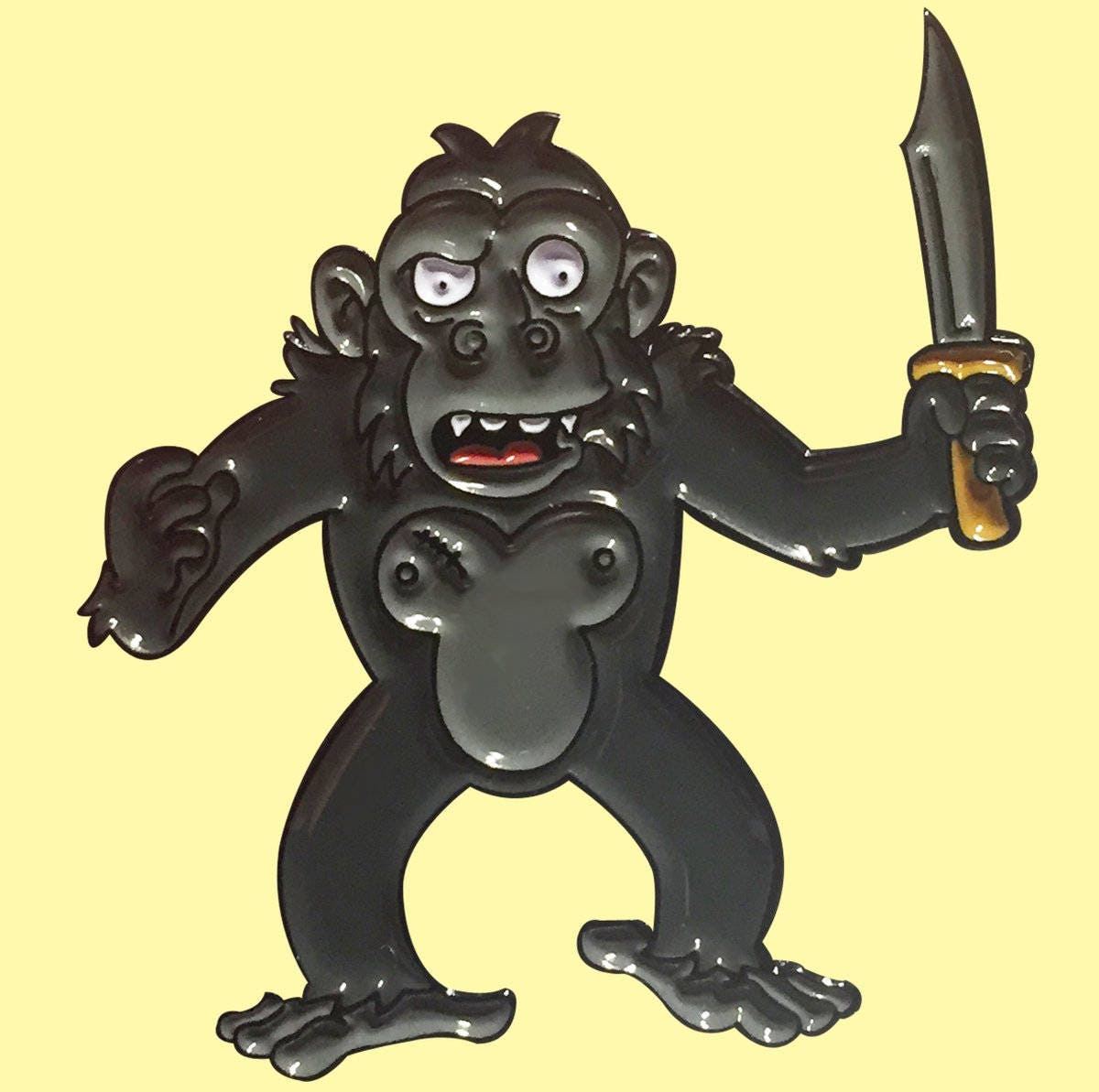 Furious George Pin - Etsy