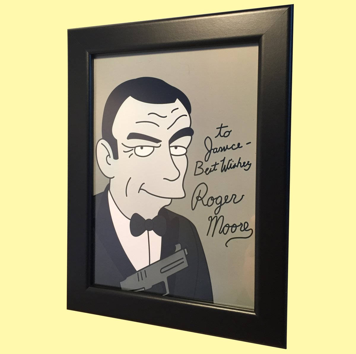 Rare Photograph of Sean Connery Signed by Roger Moore - Etsy
