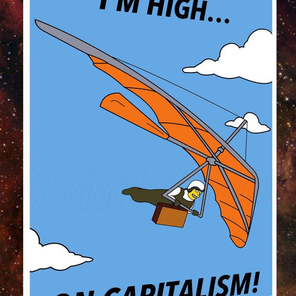 High on Capitalism Poster - Etsy