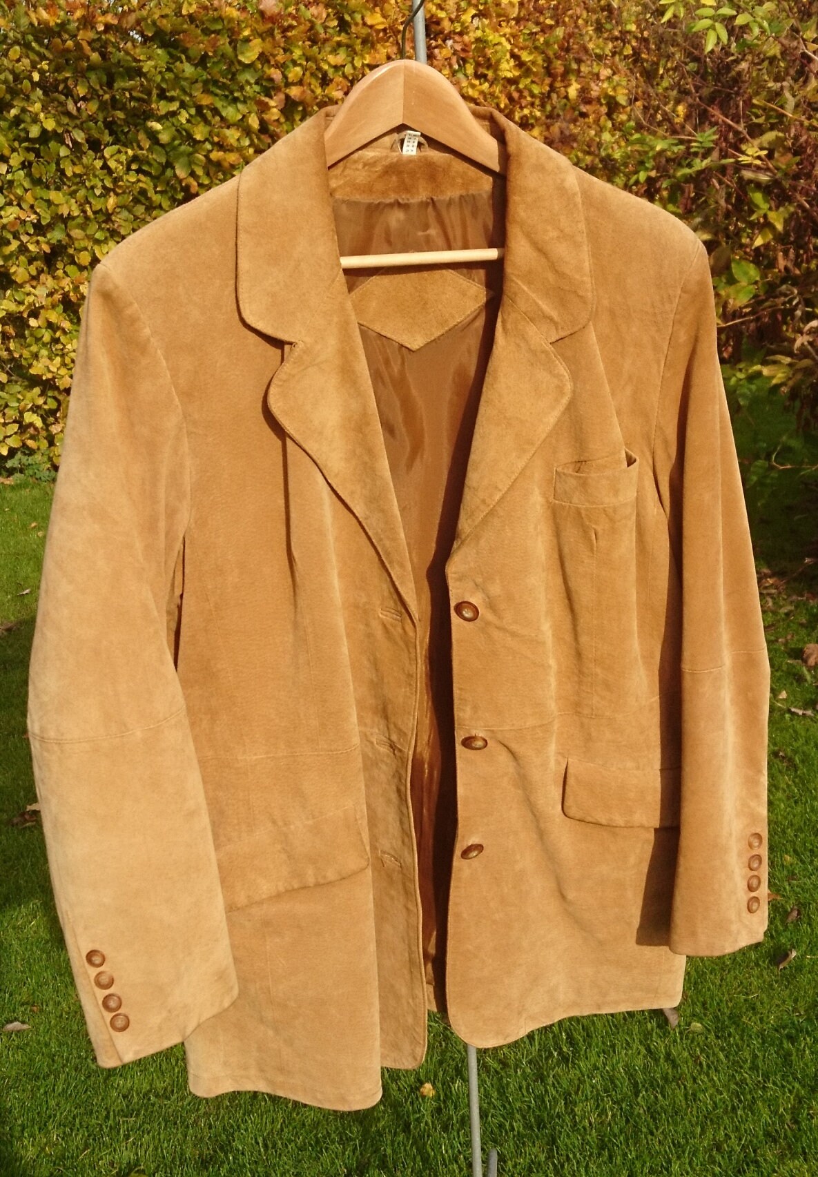 Chaqueta de gamuza vintage chaqueta / cuero real / cuero / | Etsy