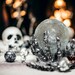 Cracked Glass Orb Skeleton Hand Decoration - Etsy