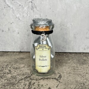 Silver Bullets Potion Bottle - Etsy