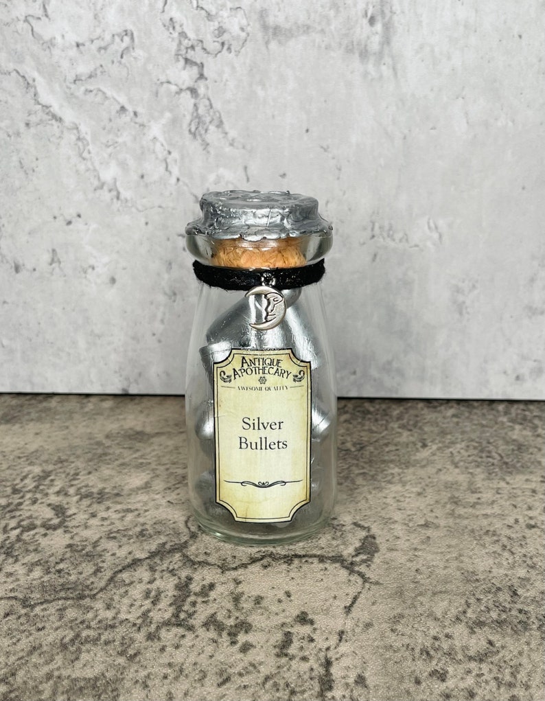 Silver Bullets Potion Bottle - Etsy