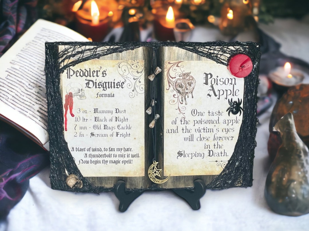 Snow White Themed Open Spell Book - Etsy