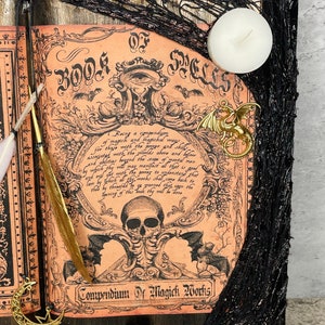 Book of Spells Open Spell Book - Etsy