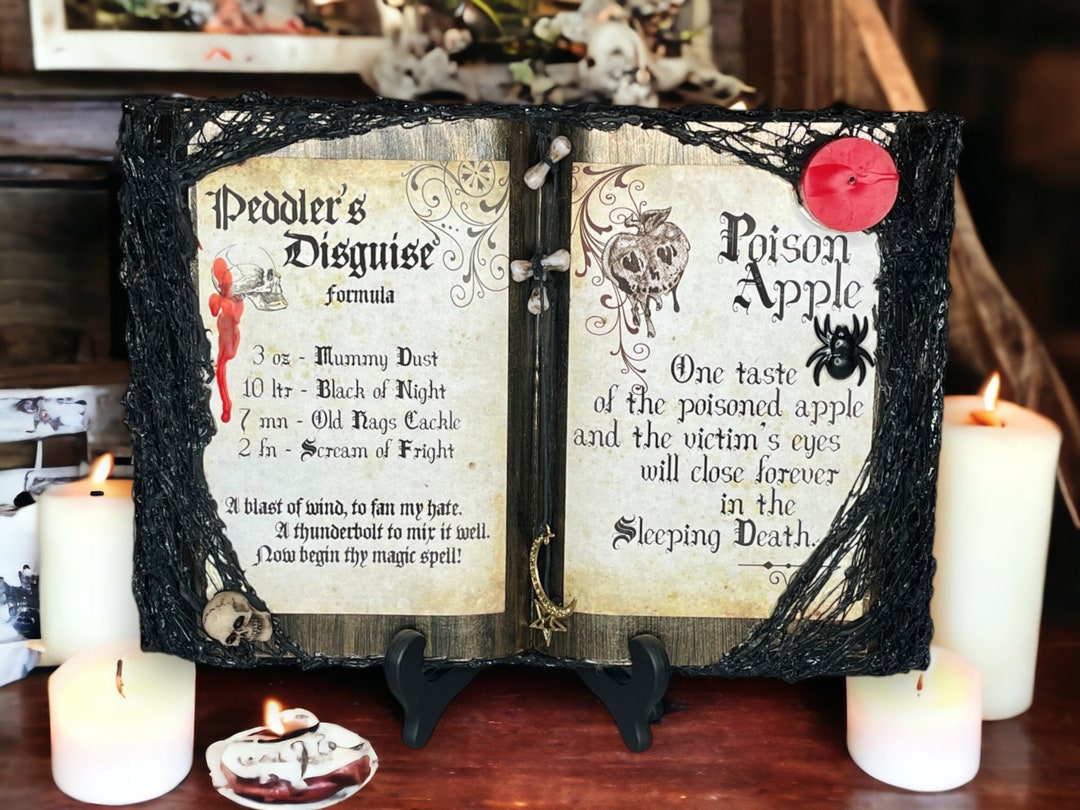 Snow White Themed Open Spell Book - Etsy