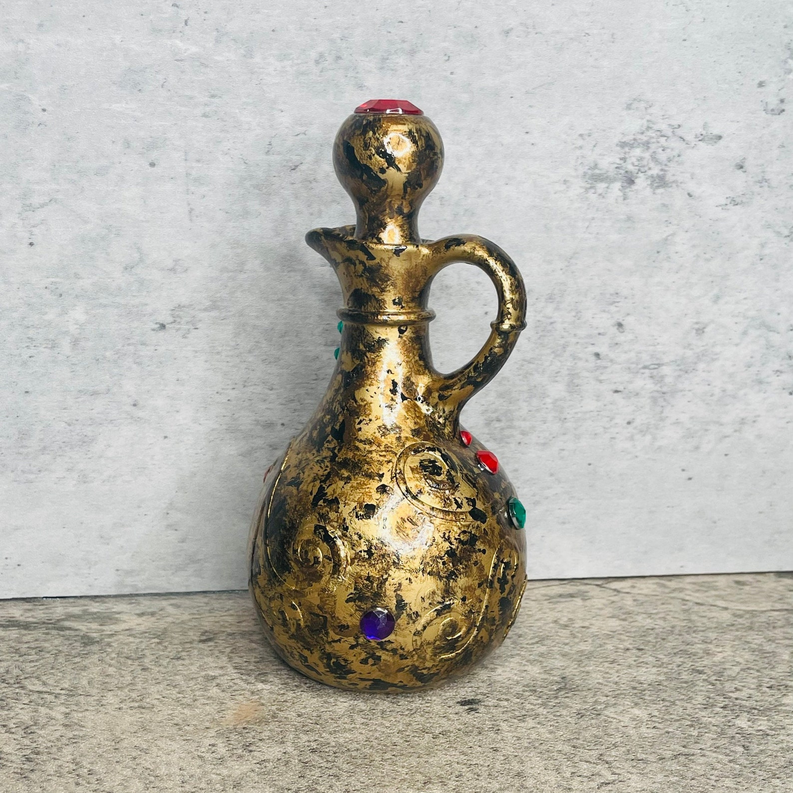 Gold Djinn (genie) Lamp #3 - Etsy
