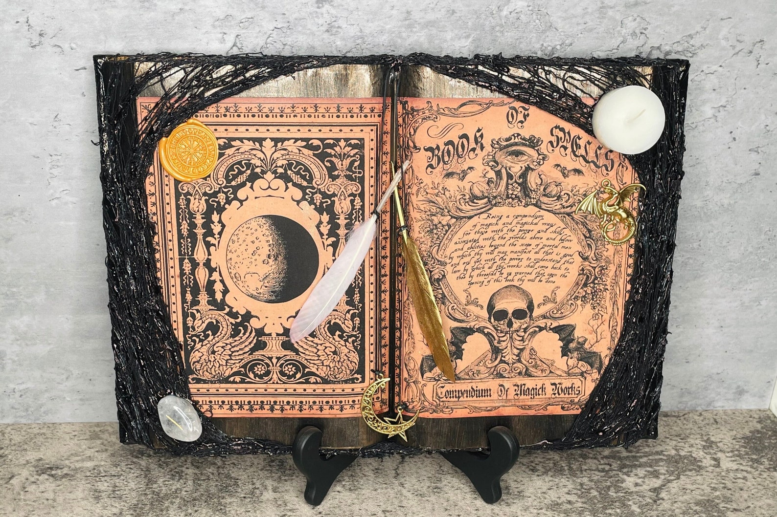 Book of Spells Open Spell Book - Etsy