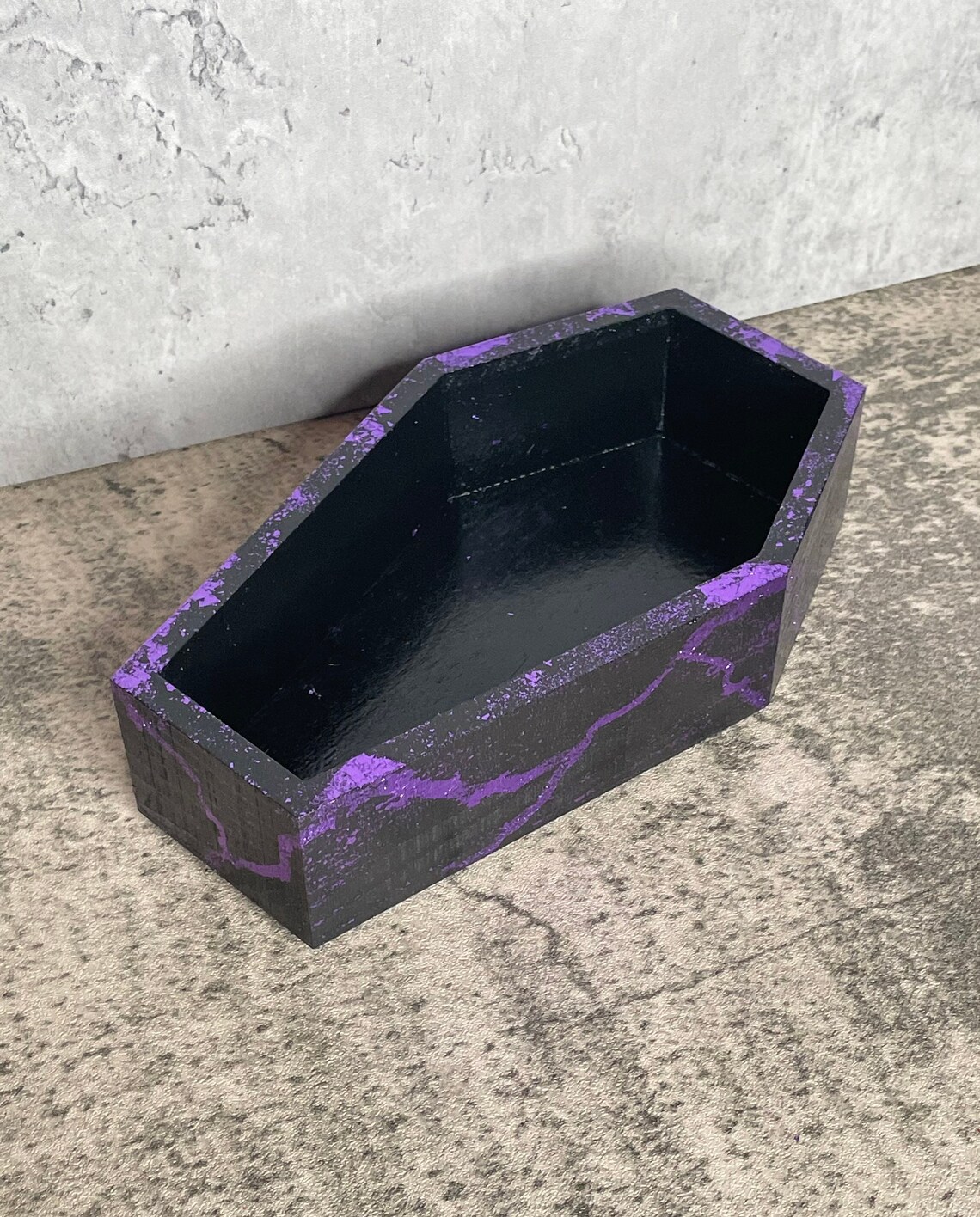 Black and Purple Coffin Zen Garden 1 - Etsy