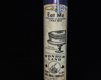 Alice in Wonderland Eat Me Potion Bottle | Etsy