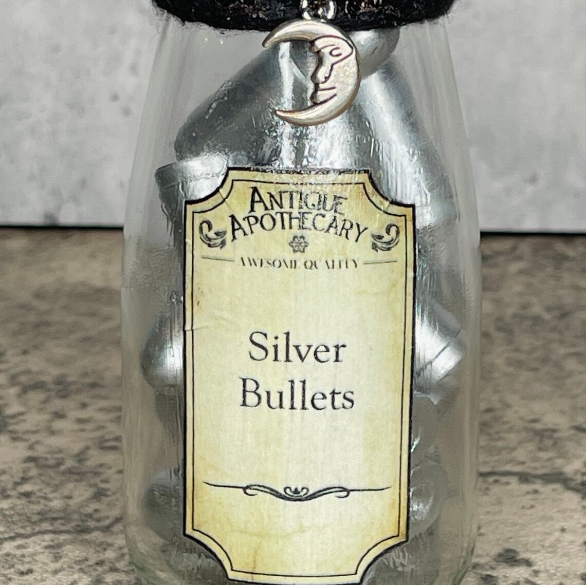 Silver Bullets Potion Bottle - Etsy
