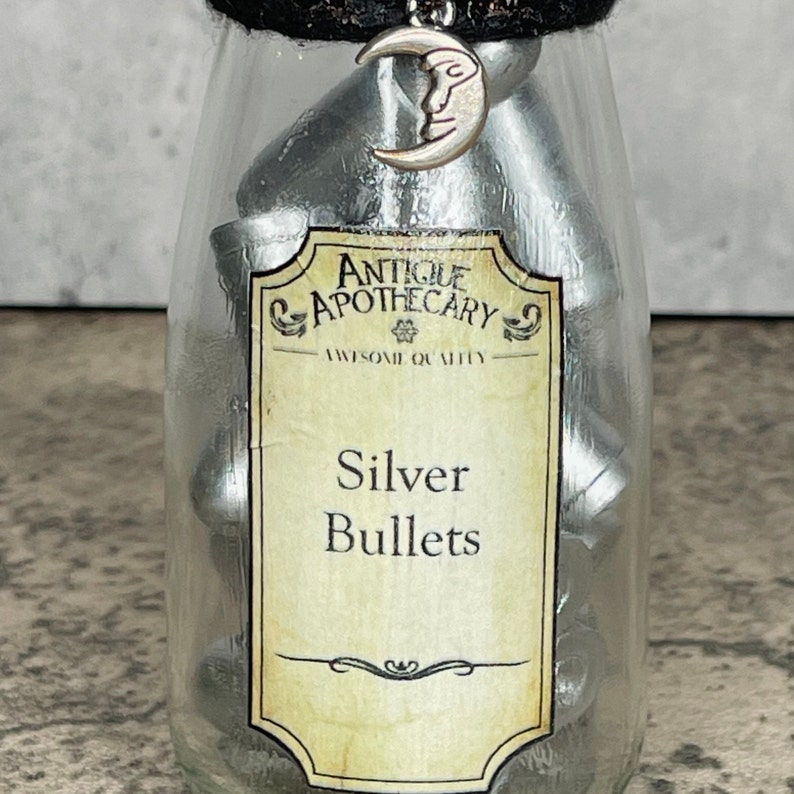 Silver Bullets Potion Bottle - Etsy