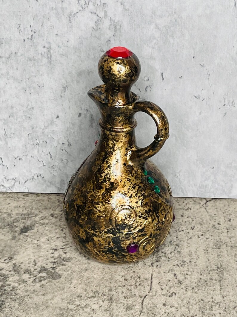 Gold Djinn genie Lamp 3 - Etsy
