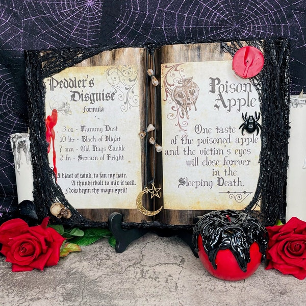 Halloween Spell Book - Etsy