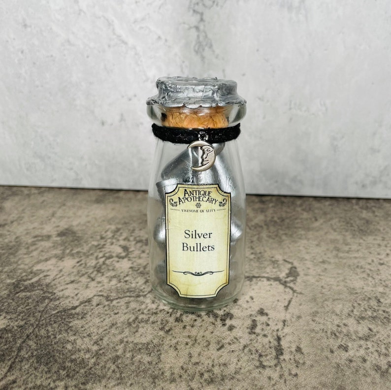 Silver Bullets Potion Bottle - Etsy