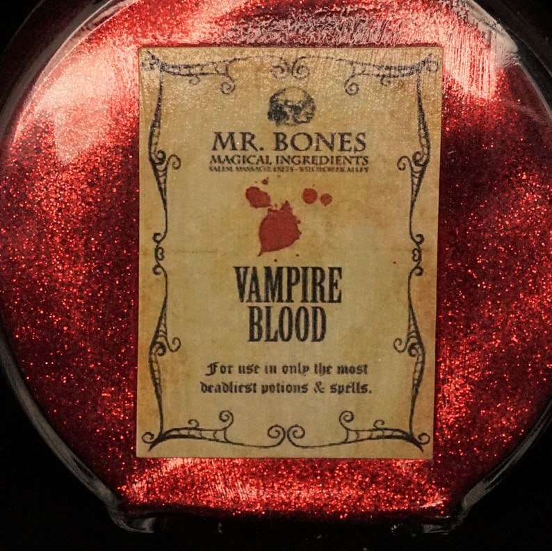 Vampire Blood Potion Bottle - Etsy