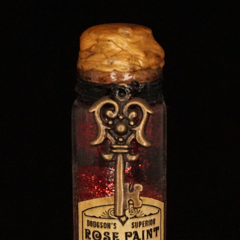 Alice in Wonderland Roses Test Tube Potion Bottle - Etsy