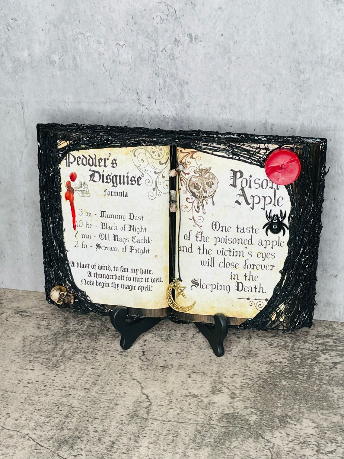 Snow White Themed Open Spell Book - Etsy