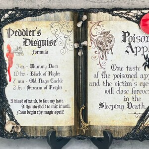 Snow White Themed Open Spell Book - Etsy