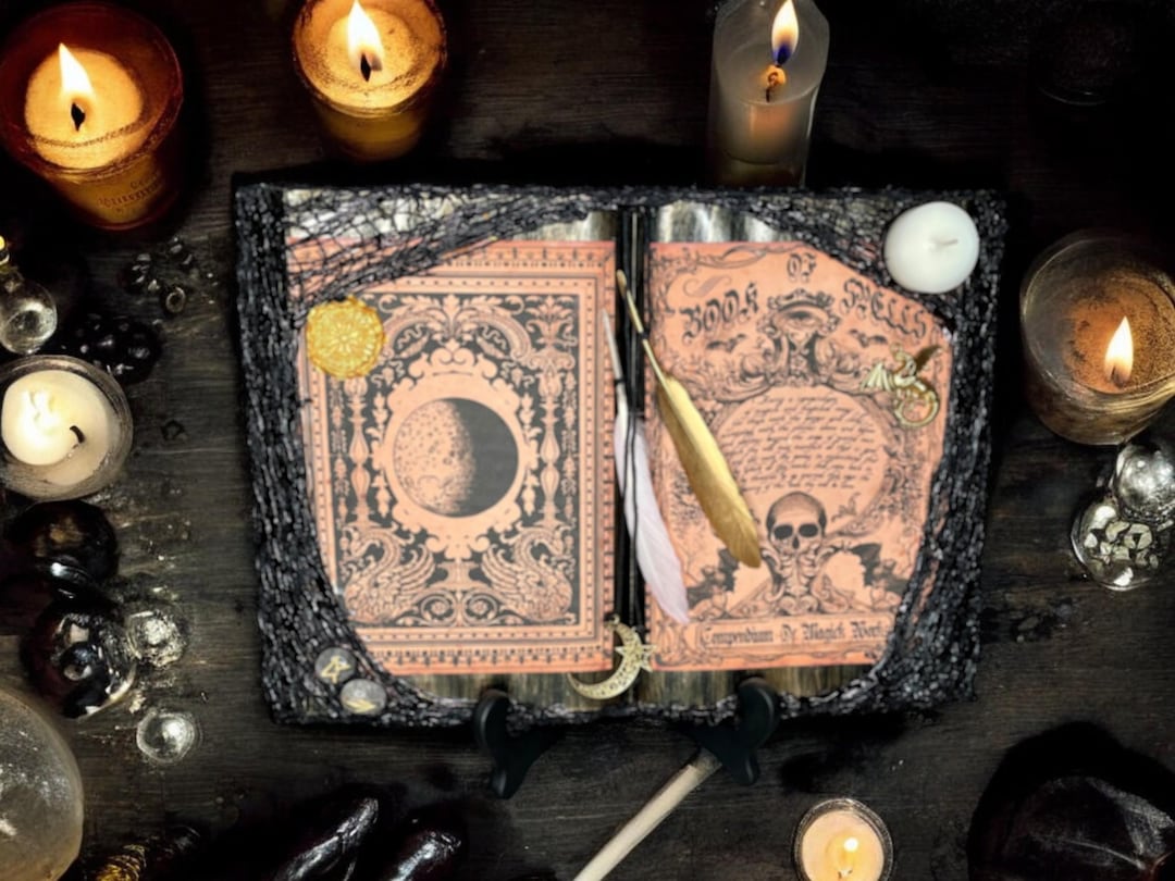 Book of Spells Open Spell Book - Etsy