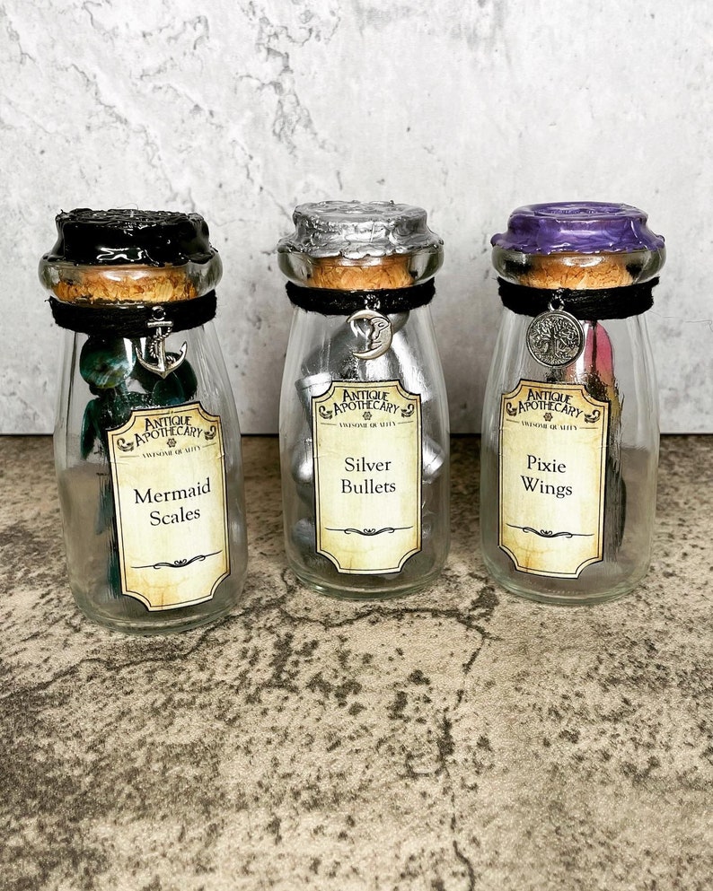 Silver Bullets Potion Bottle - Etsy