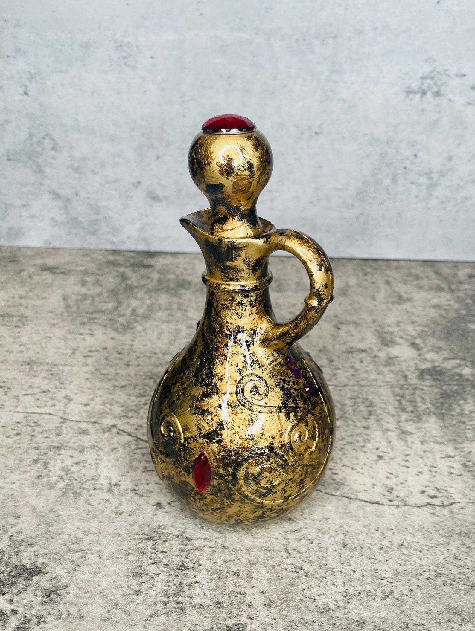 Gold Djinn genie Lamp 3 | Etsy