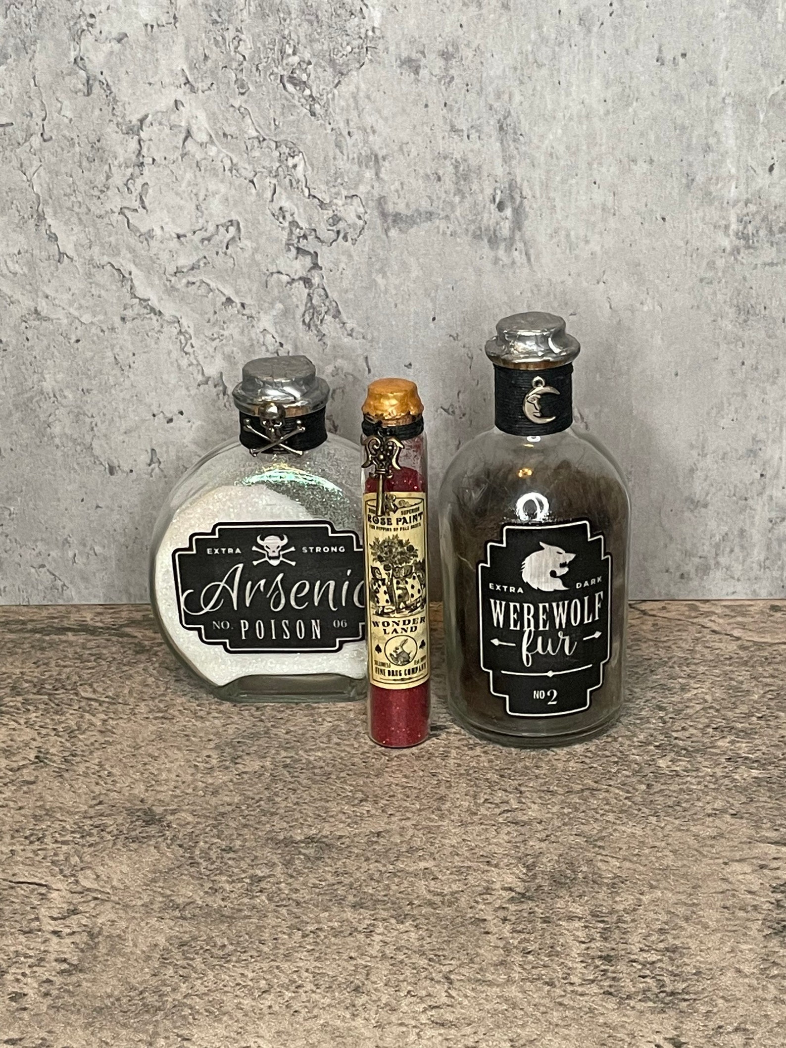 Alice in Wonderland Roses Test Tube Potion Bottle - Etsy