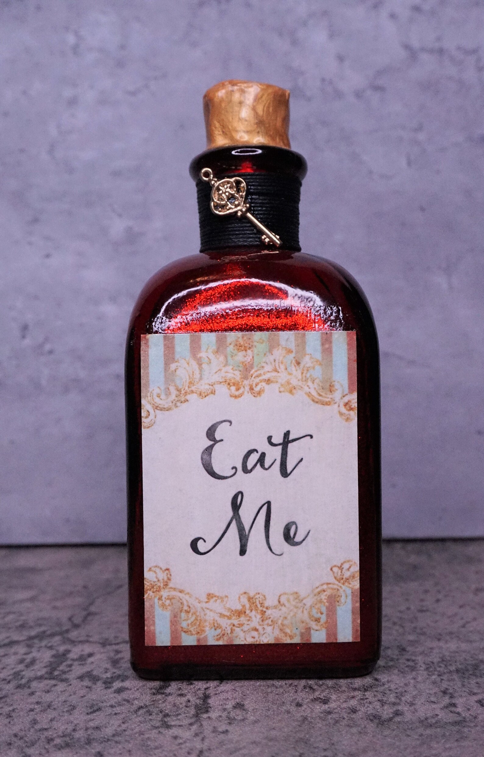 Alice in Wonderland Eat Me Potion Bottle | Etsy