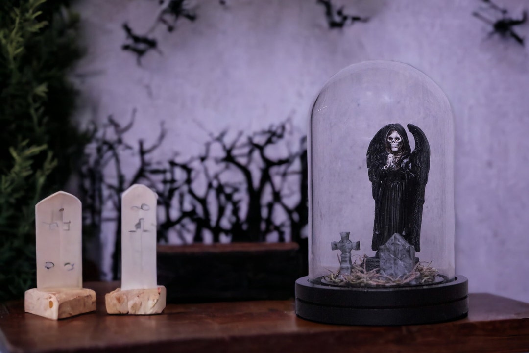 Avenging Angel Glass Dome Cemeterrarium - Etsy